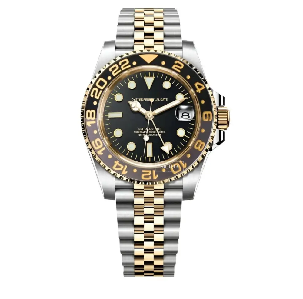 Sicilia Watch Mods - Seiko Mod "Two-Tone" GMT