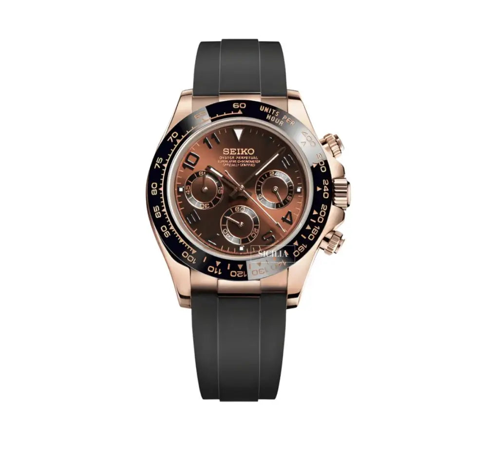 Sicilia Watch Mods - Seiko Mod "Chocolate" Daytona