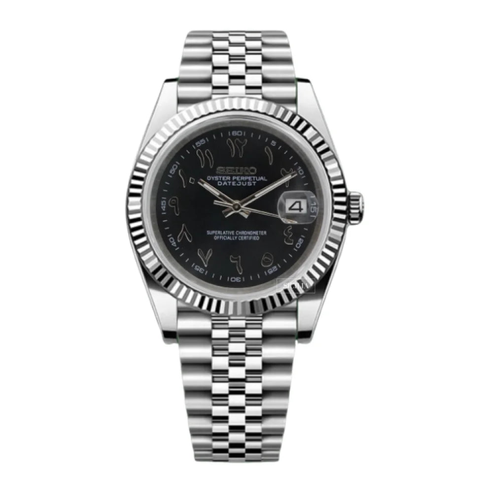 Sicilia Watch Mods - Seiko Mod "Midnight Arabic" Datejust